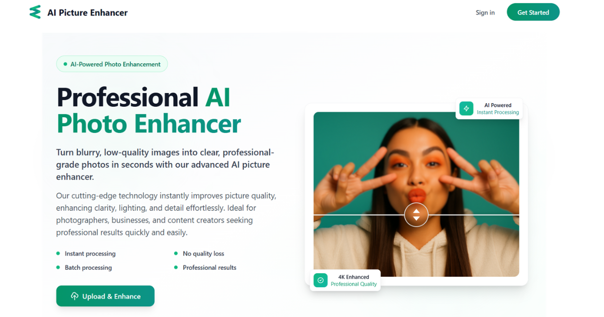 AI Picture Enhancer - Unblur, Restore & Enhance Photos Fast